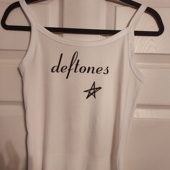 Tops | Deftones Crop Top Deftones Shirt Numetal Deftones Hand Cropped ...